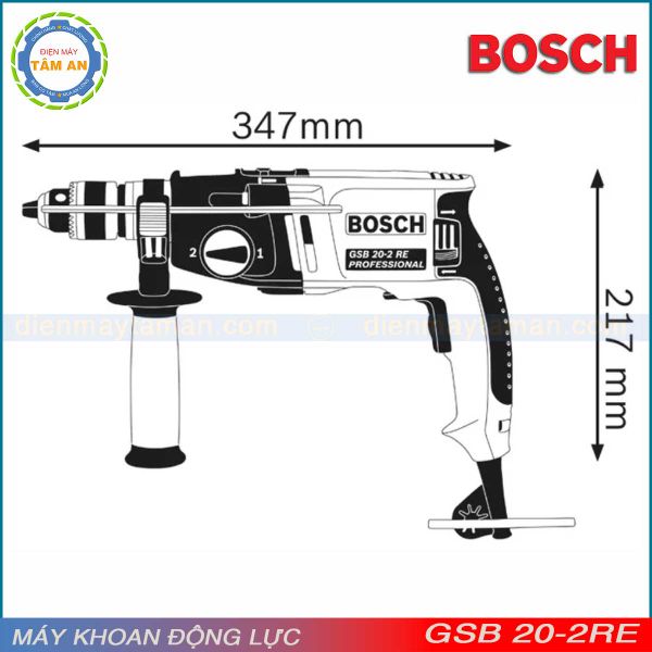 máy động lực gsb 20-2 re - Điện máy Tâm An - Đông Anh – Điện Máy Tâm An