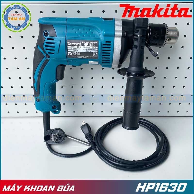 Máy khoan búa chính hãng Makita HP1630 – Điện Máy Tâm An