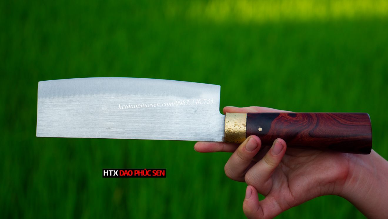 Dao thái thép không rỉ cán gỗ trắc DT09 – HTX DAO PHÚC SEN - HÀNG CHUẨN ...