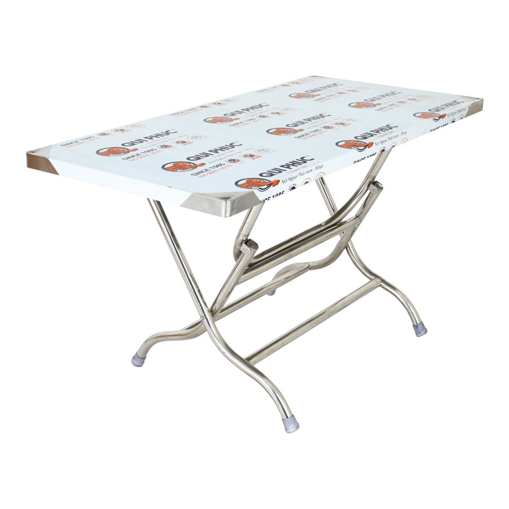 Bàn inox FELIX 700 x 1400 mm – Nội Ngoại Thất Inox Nhựa - quiphuc.com