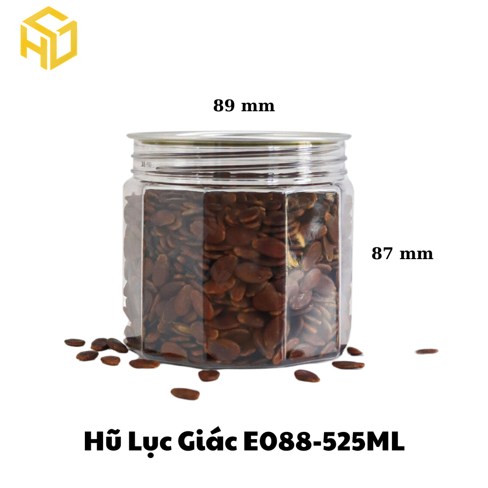 Hũ Lục Giác E088 - 525ml