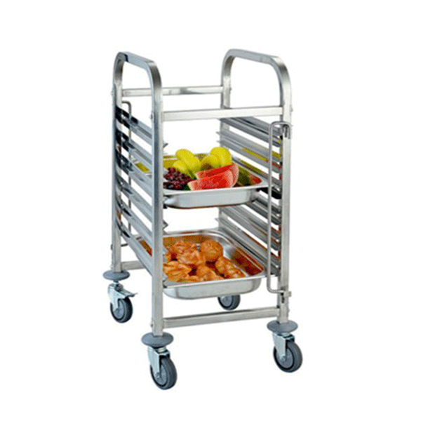 Xe đẩy khay inox 6 tầng – Nhà Phân phối Thiên Bình Group