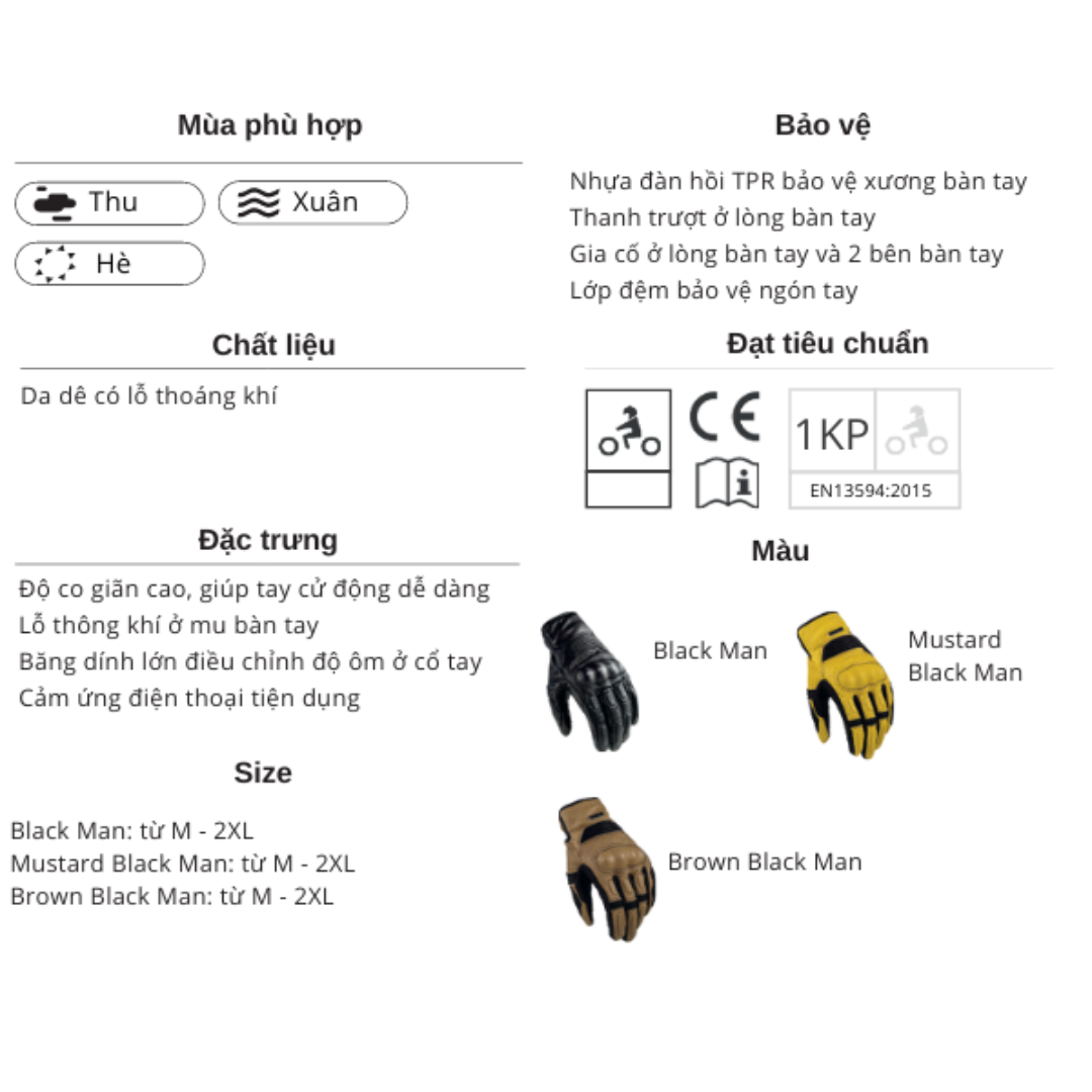 Găng LS2 Duster Man Mustard Black – ARROW VIETNAM