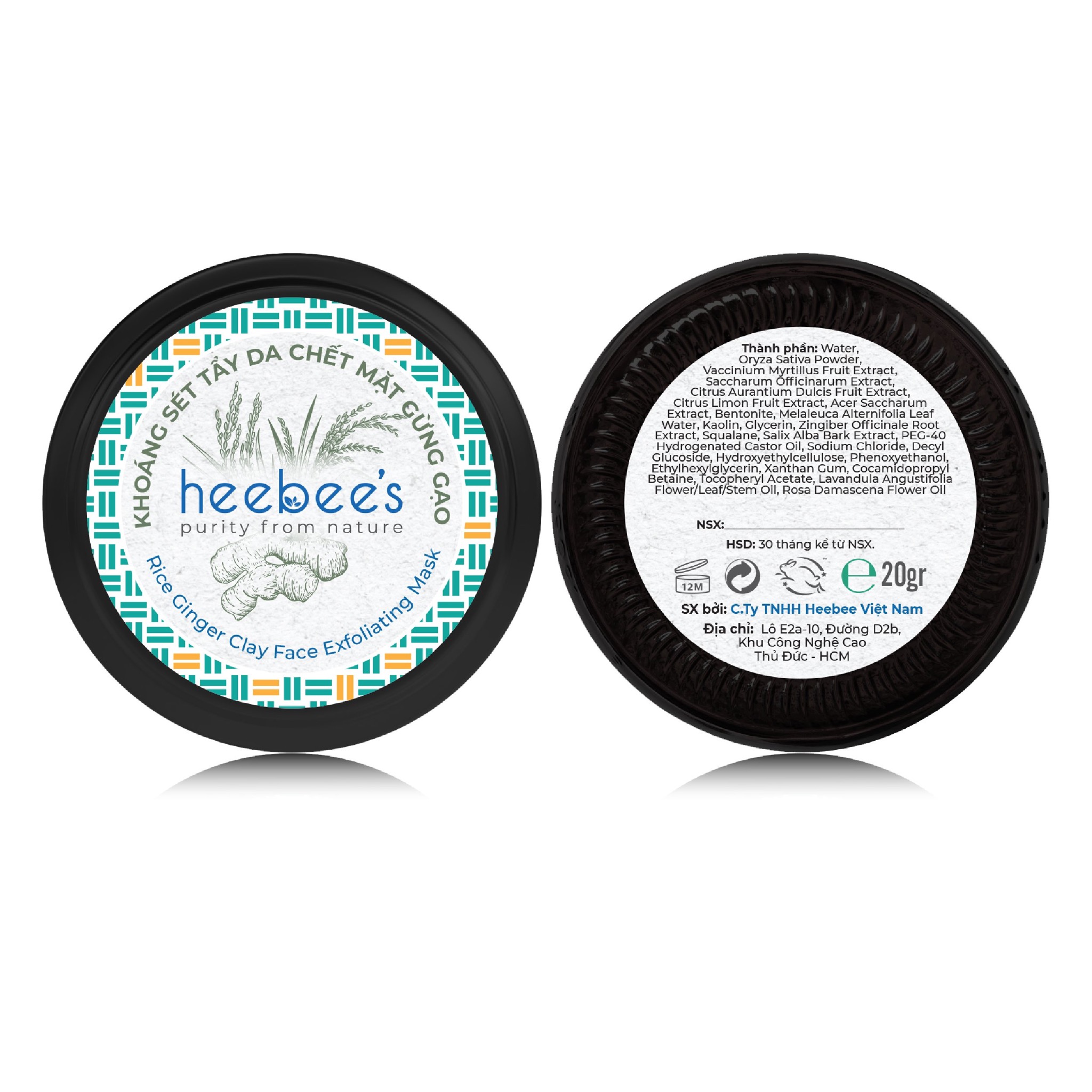 Khoáng Sét Tẩy Da Chết Gừng Gạo - Rice Ginger Clay Face Exfoliating Ma ...