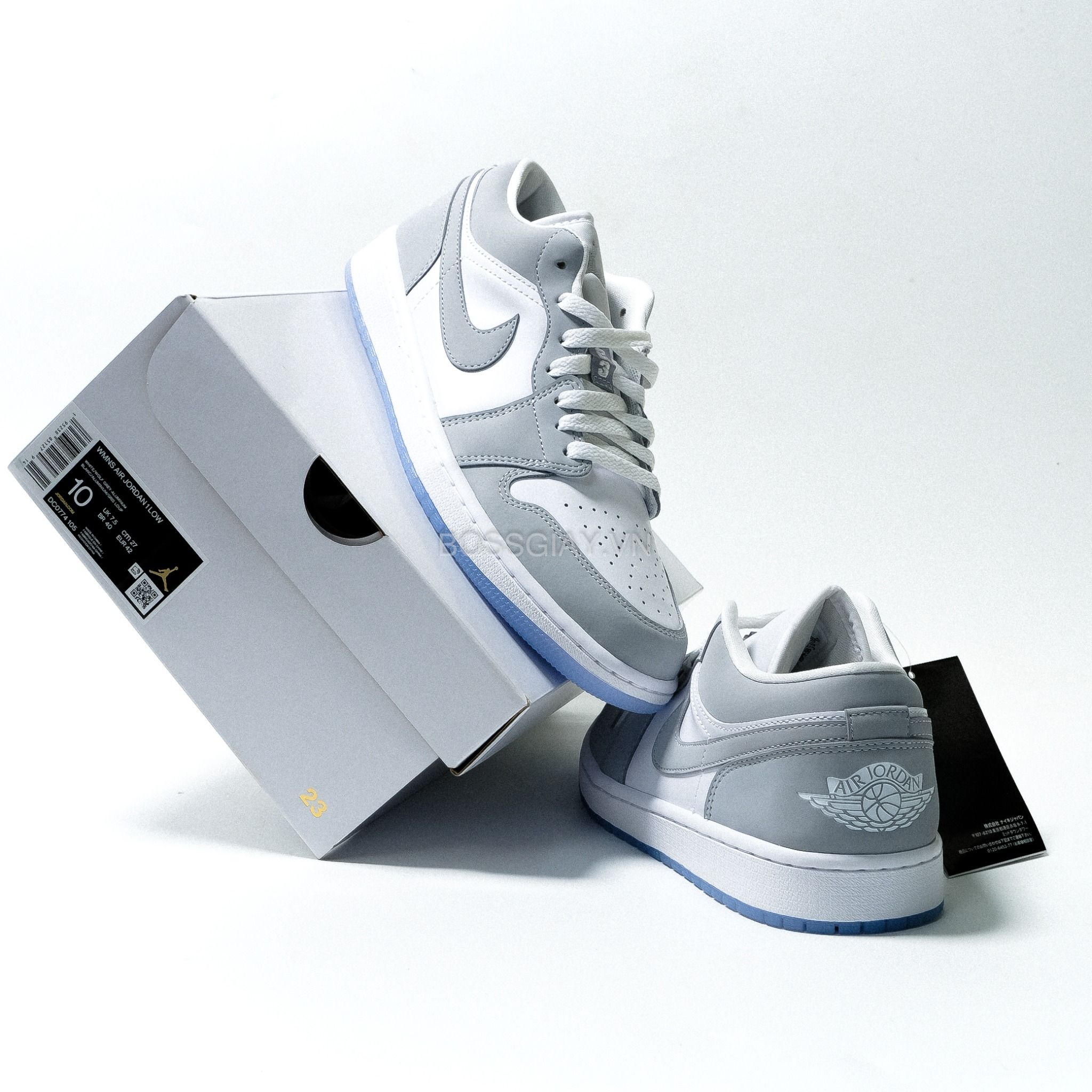 Nike Jordan 1 Low White Wolf Grey DC0774-105 – BG SNEAKER