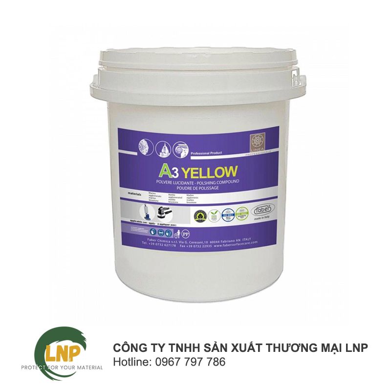 A3 Yellow - Bột đánh bóng đá tự nhiên | LNP