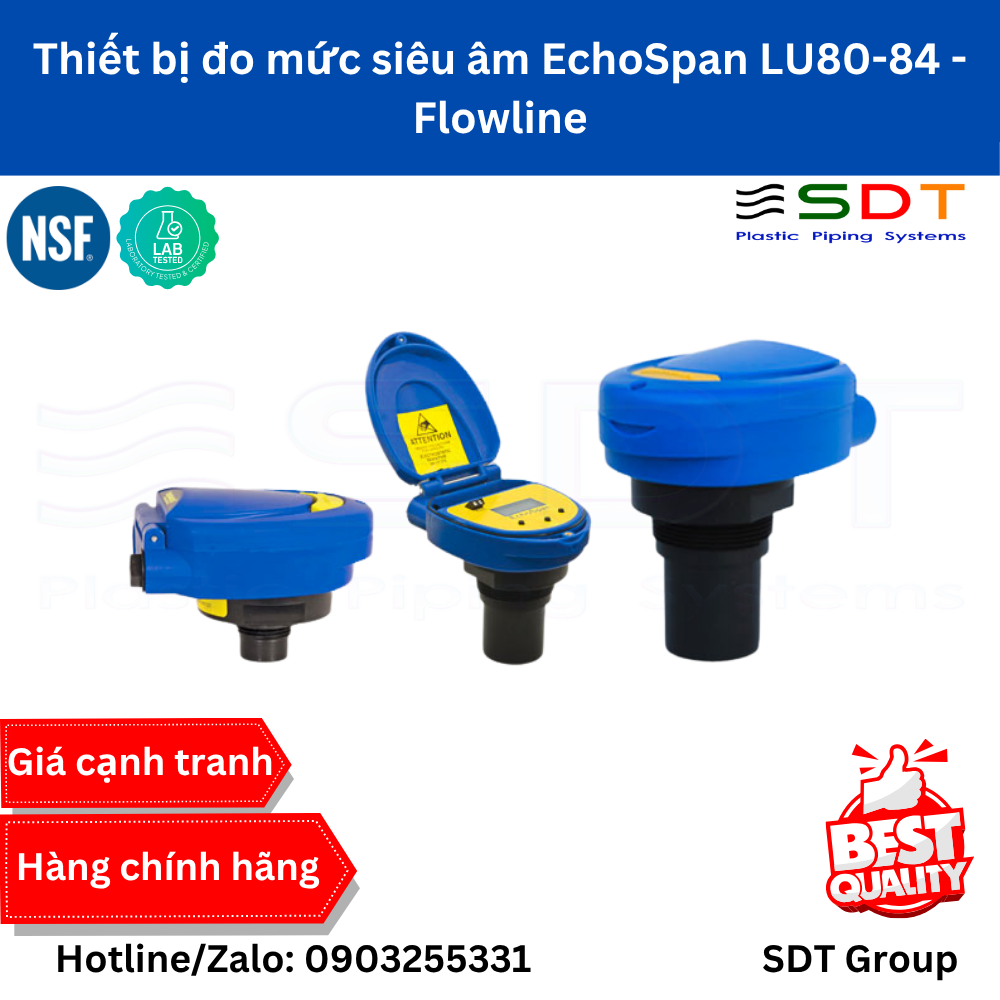 Thiết bị đo mức siêu âm EchoSpan LU80-84 - Flowline SDT: Van, ống nhựa công nghiệp No.1