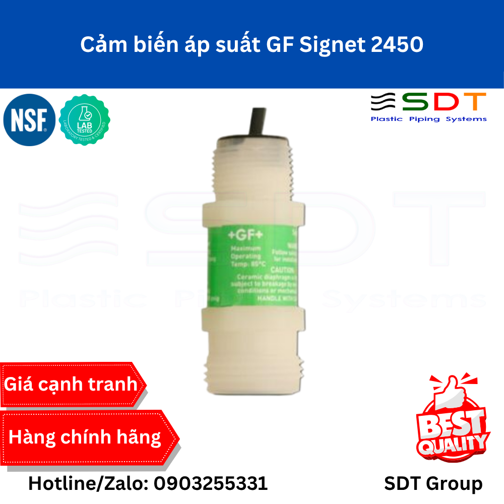 Cảm biến áp suất GF Signet 2450 SDT: Van, ống nhựa công nghiệp No.1