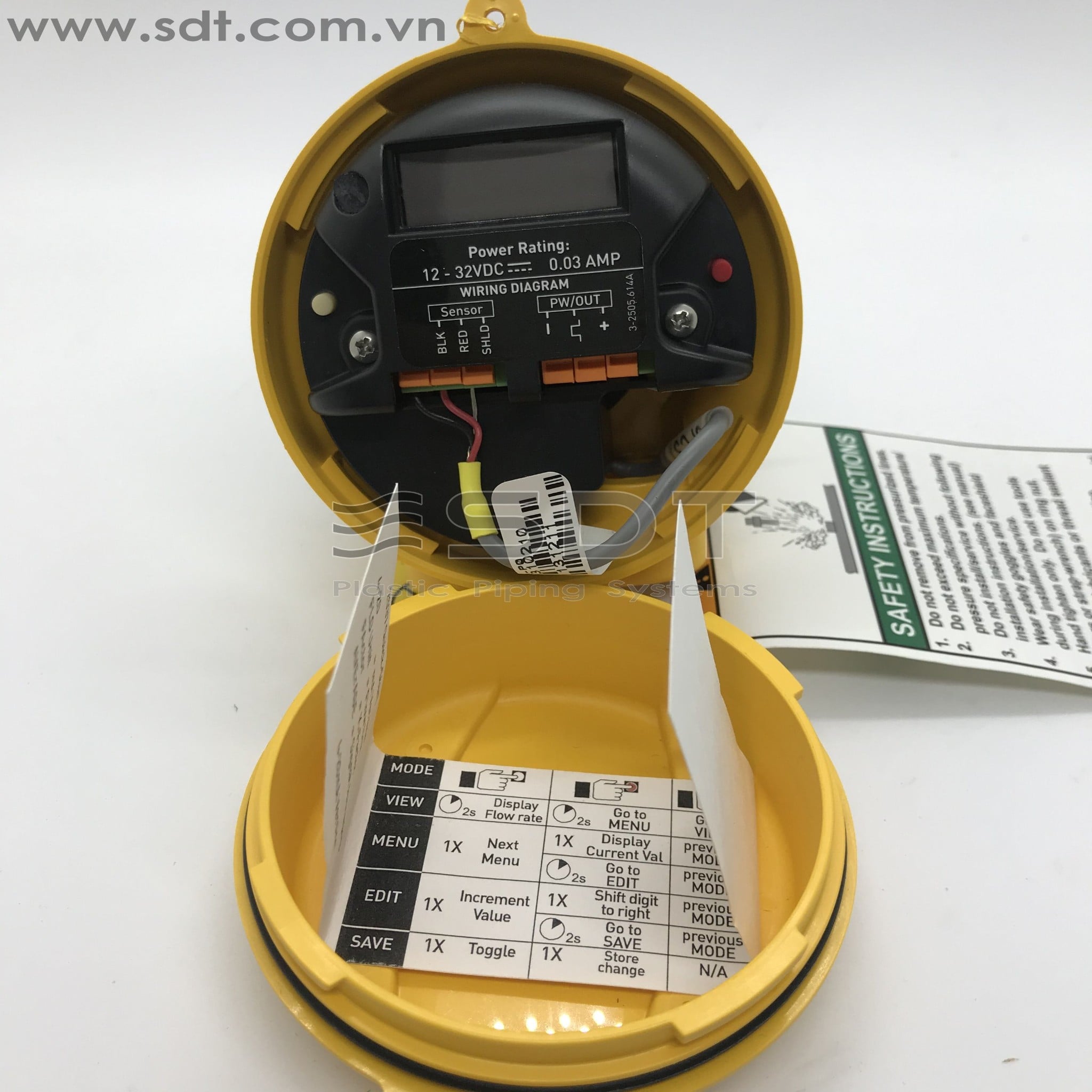 Thiết bị đo lưu lượng không hiển thị 2537 GF Signet SDT: Van, ống nhựa ...