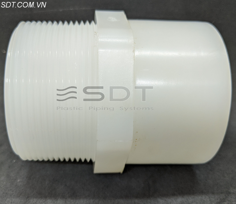 Nối ren ngoài nhựa PVDF-UHP code 35.033 SDT: Van, ống nhựa công nghiệp No.1