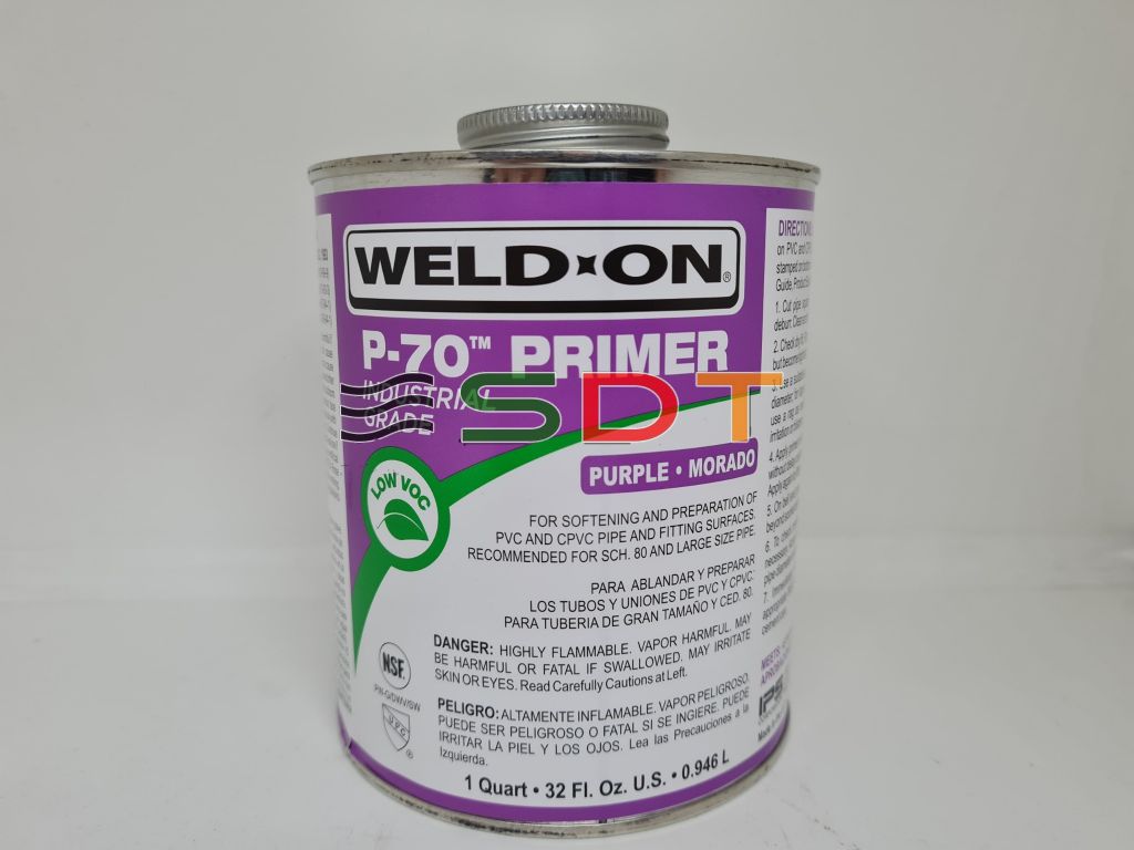 Keo rửa ống nhựa UPVC/CPVC Primer Weldon P70 SDT: Van, ống nhựa công ...