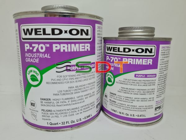 Keo rửa ống nhựa UPVC/CPVC Primer Weldon P70 SDT: Van, ống nhựa công ...