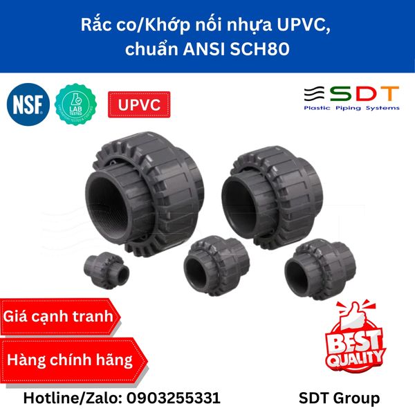 Rắc co nhựa CPVC SCH80 - SHIEYU (DFP) SDT: Van, ống nhựa công nghiệp No.1