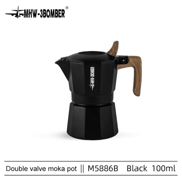 Double valve moka pot ( M5887W M5886B M5889W M5888B ) – Apple8 Store