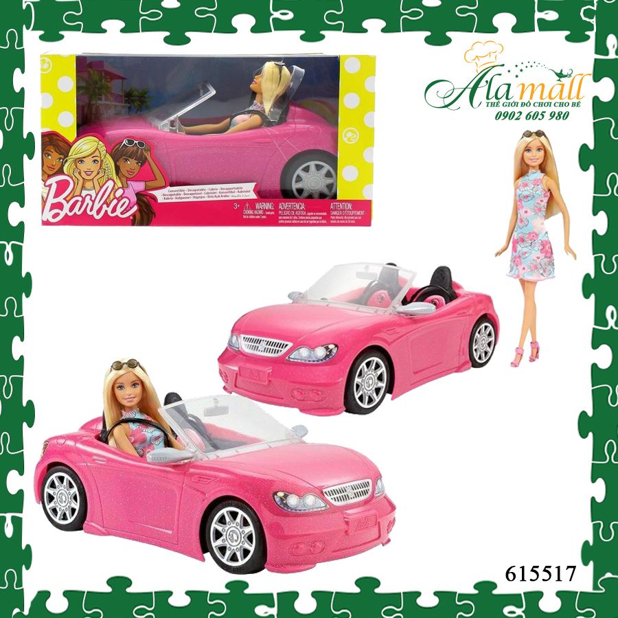 Barbie Convertible Car – Thế giới đồ chơi cho bé