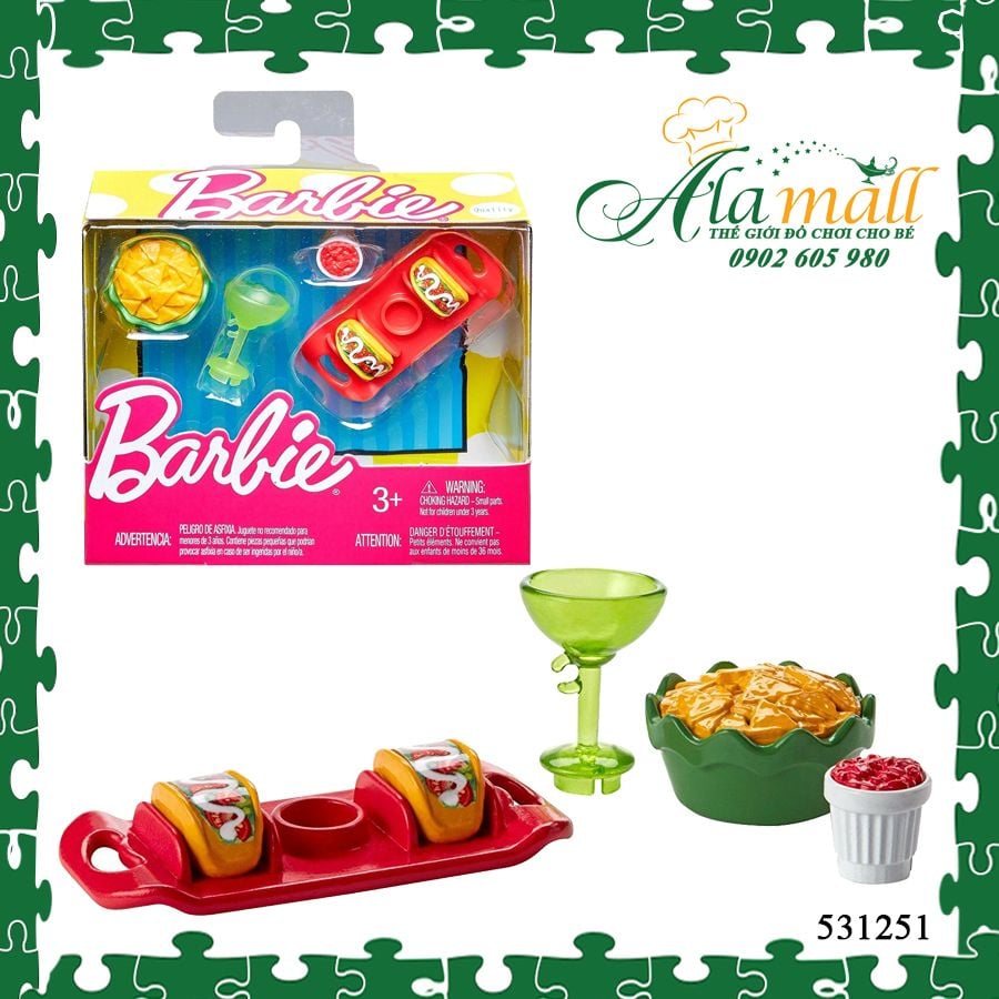 Barbie Taco Party Accessory – Thế giới đồ chơi cho bé