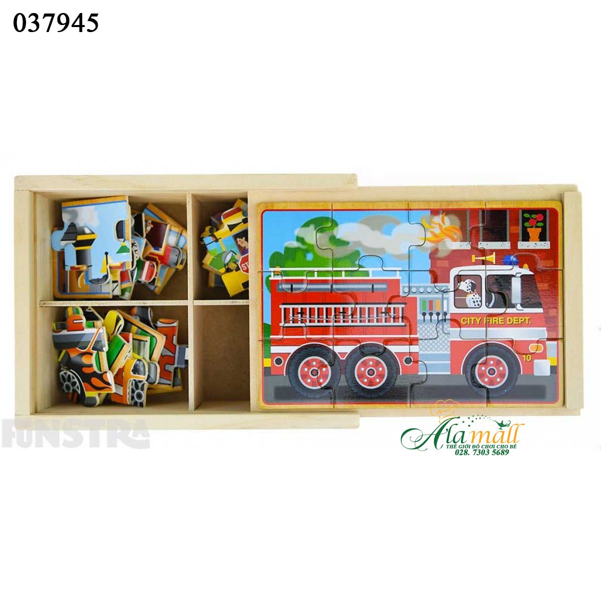Vehicle Puzzles in a Box - Melissa & Doug – Thế giới đồ chơi cho bé