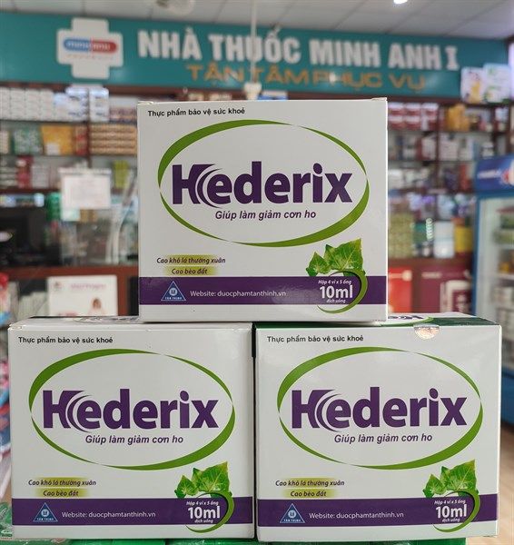 Hederix Giúp làm giảm cơn ho (hộp 4 vỉ x 5 ống) – Minh Anh Pharmacy ...