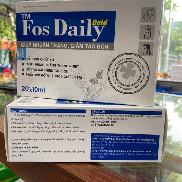Siro chống táo bón Fos daily (h/20 gói) – Minh Anh Pharmacy Chain ...