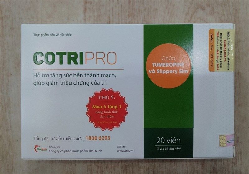 Viên uống Cotri Pro cho người bị trĩ hộp 20 viên – Minh Anh Pharmacy ...