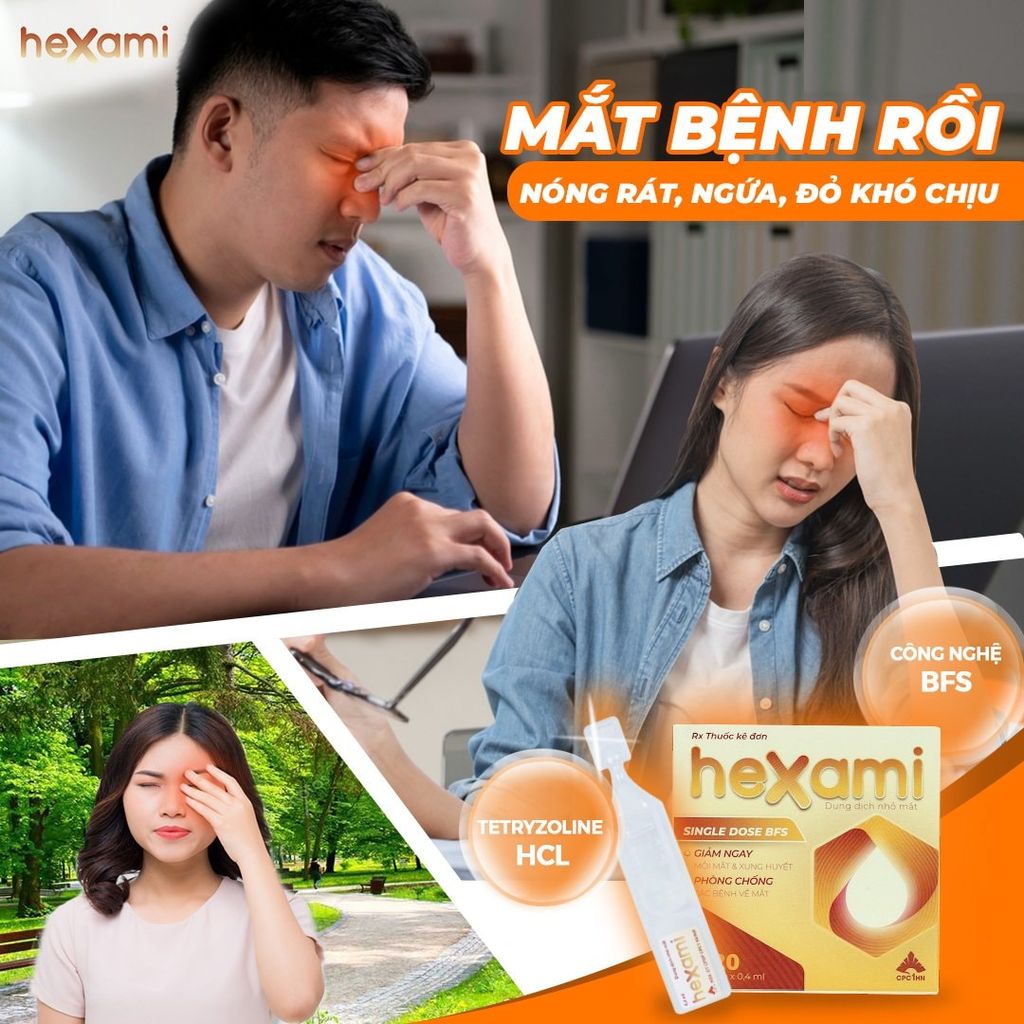Hexami Oral Liquid tăng cường thị lực, giảm các triệu chứng khô mắt ...