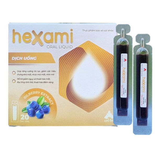 Hexami Oral Liquid tăng cường thị lực, giảm các triệu chứng khô mắt ...