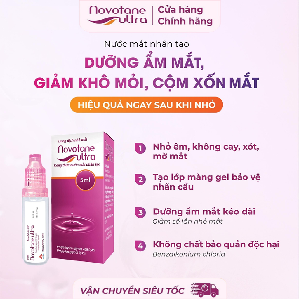 Nhỏ mắt Novotane ultra 5ml – Minh Anh Pharmacy Chain - siêu thị sữa và ...