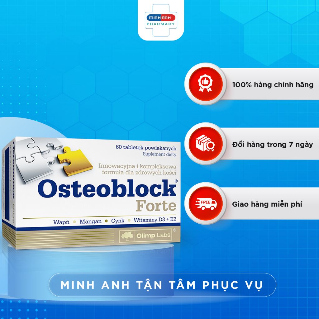 Thực phẩm bảo vệ sức khỏe Osteoblock Forte - Giúp bổ sung Canxi và Vit ...