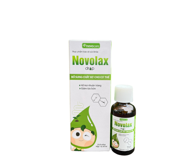 Novolax Drops chất xơ hòa tan nhỏ giọt giảm táo bón chuyên biệt cho tr ...