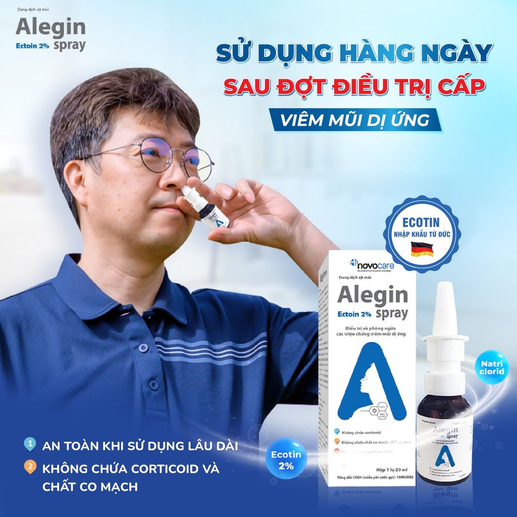 Xịt mũi Novocare Alegin Spray Ectoin 2% 20ml viêm mũi dị ứng – Minh Anh ...