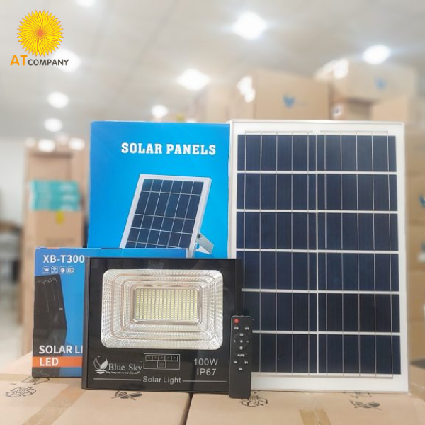Đèn Pha LED Năng Lượng Mặt Trời NP-100W BLUESKY – ENOVA TECH., JSC