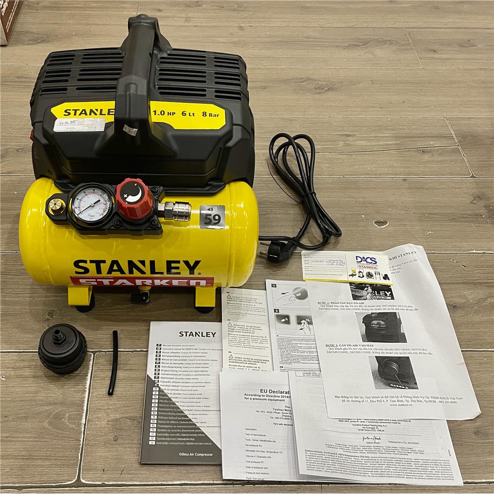 Máy nén khí không dầu 6L Stanley DST100/8/6 – ENOVA TECH., JSC