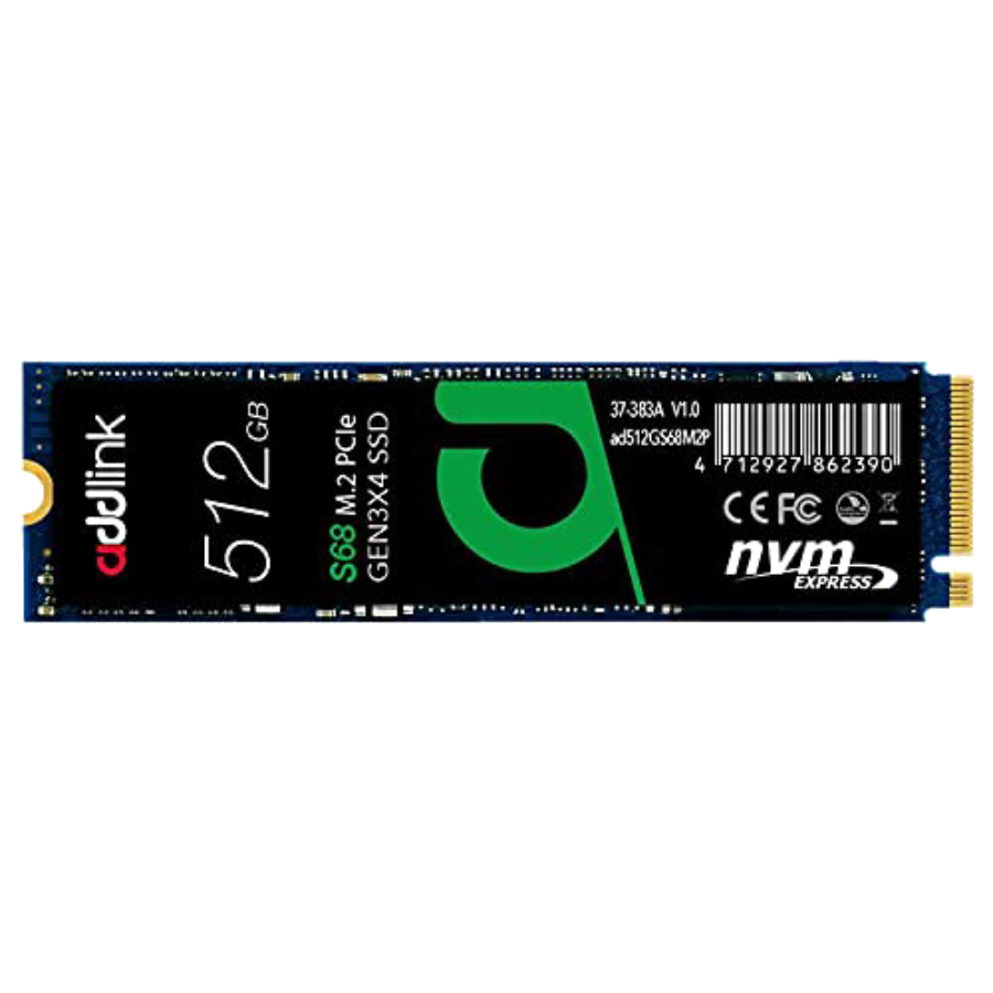 SSD Addlink 512GB M2 2280 PCIe Gen 3x4 NVMe (S68) – Vi Tính Mạnh Quý