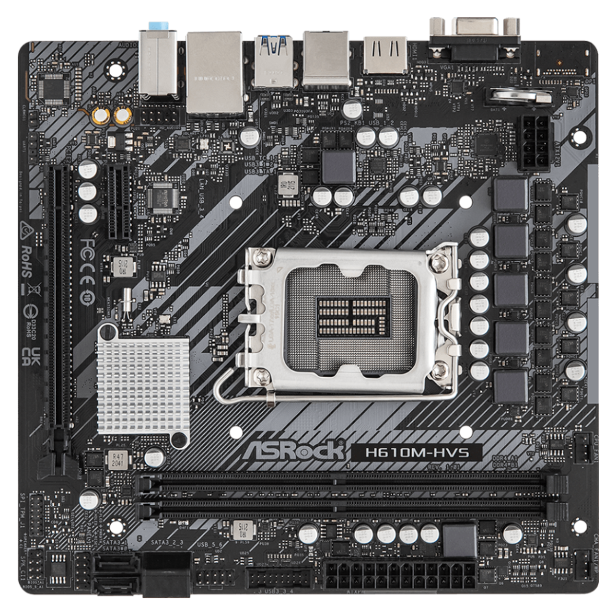 Mainboard Asrock H610M HVS – Vi Tính Mạnh Quý