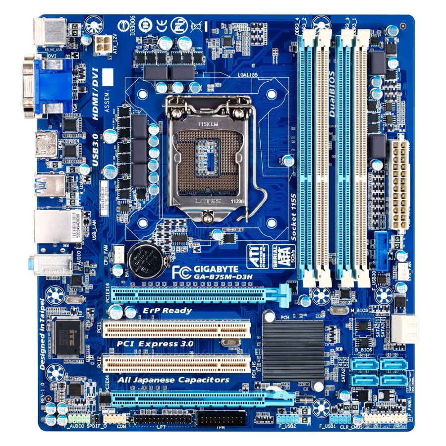 Mainboard Gigabyte B75M-D3H (D3H-H77M, D3H-Z77M) – Vi Tính Mạnh Quý