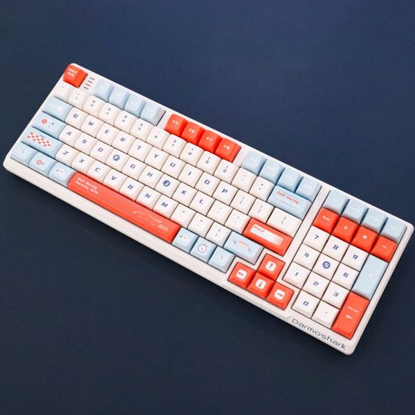 Bàn Phím Cơ Darmoshar K7-Pro Gulf Racing Trio-mode Mechanical Keyboard ...