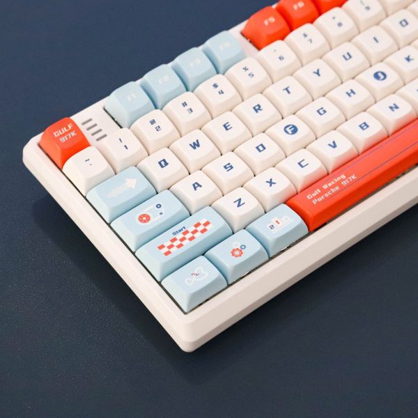 Bàn Phím Cơ Darmoshar K7-Pro Gulf Racing Trio-mode Mechanical Keyboard ...