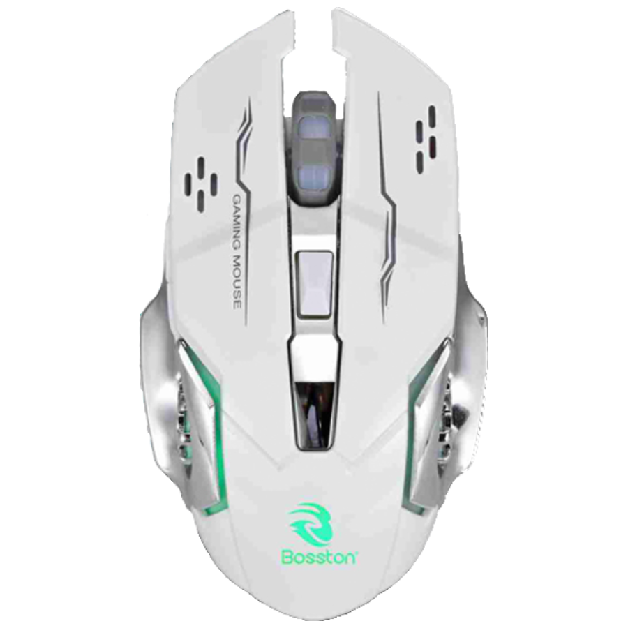 Chuột Gaming Bosston BS-12 Trắng – Vi Tính Mạnh Quý