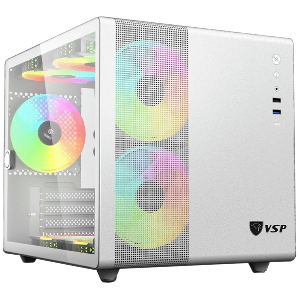 Vỏ Máy Tính Case VSP V300 White – Vi Tính Mạnh Quý