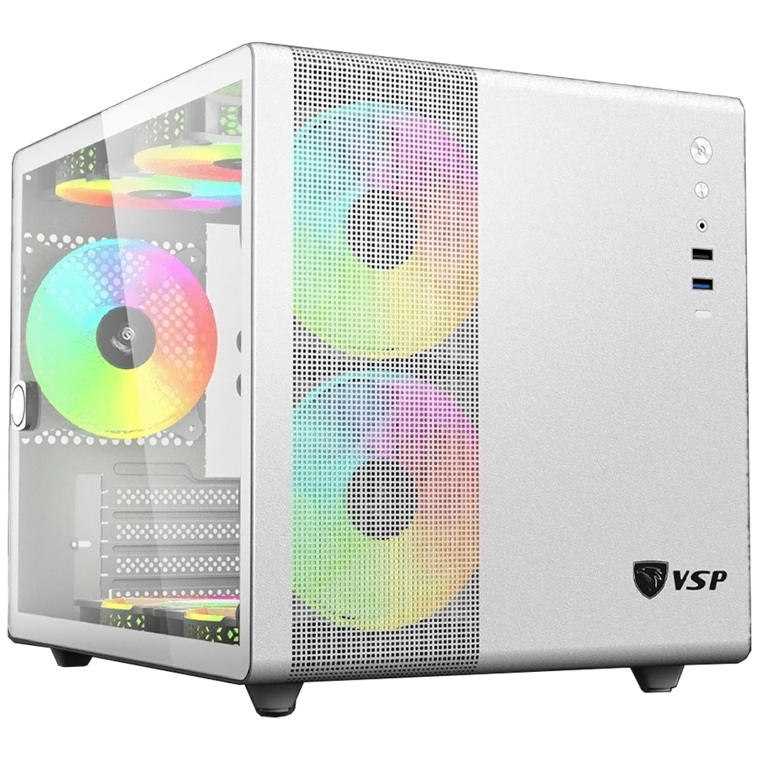 Vỏ Máy Tính Case VSP V300 White – Vi Tính Mạnh Quý