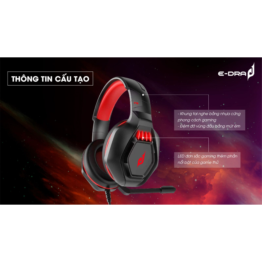 Tai Nghe Gaming E-Dra EH402 – Vi Tính Mạnh Quý