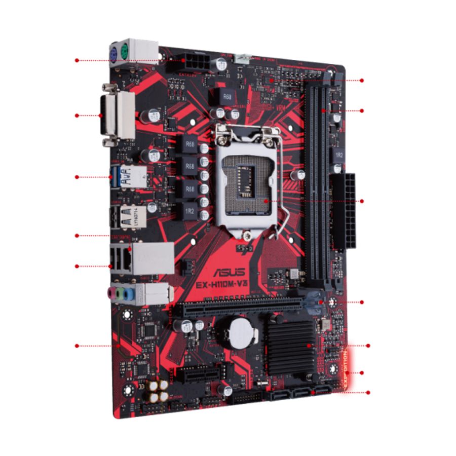 Mainboard Asus EX-H110M-V3 – Vi Tính Mạnh Quý