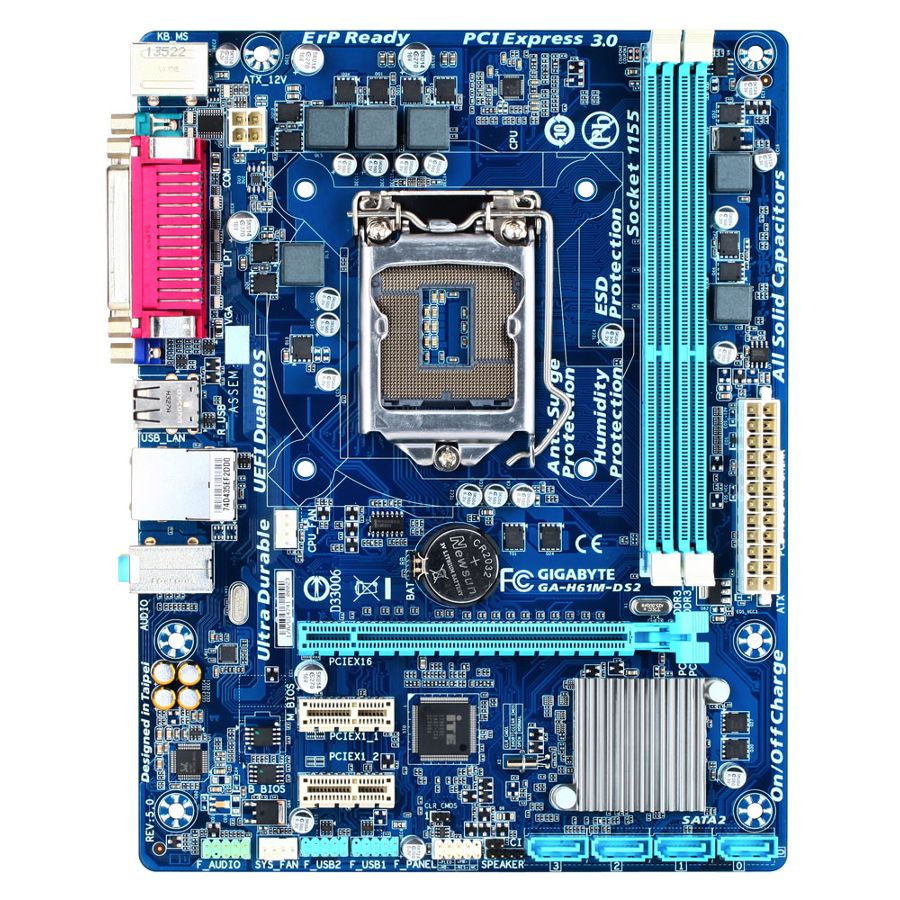 Mainboard Gigabyte H61M-DS2 Cty – Vi Tính Mạnh Quý