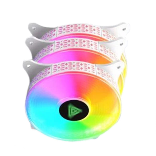 Kit 3 Fan VSP RGB Trắng – Vi Tính Mạnh Quý