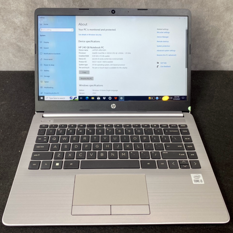 Laptop HP 240 G8 (i3 1005G1 / RAM 4GB / SSD NVMe 512GB / LCD 14" Full ...