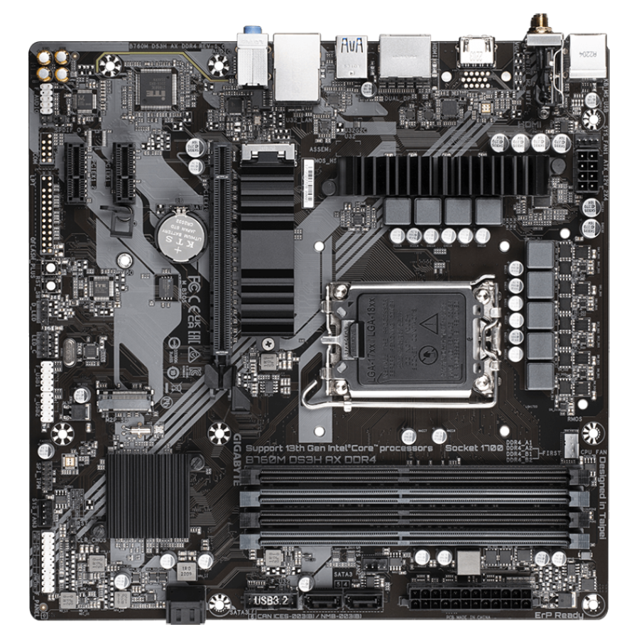 Mainboard Gigabyte B760M DS3H AX DDR4 – Vi Tính Mạnh Quý
