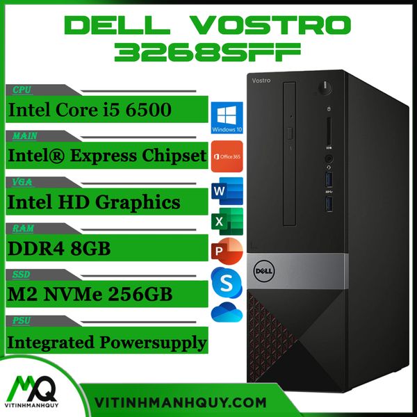 PC Máy Tính Đồng Bộ Dell Vostro 3268SFF Gen 7 (i5 6500 / DDR4 8GB / NV ...