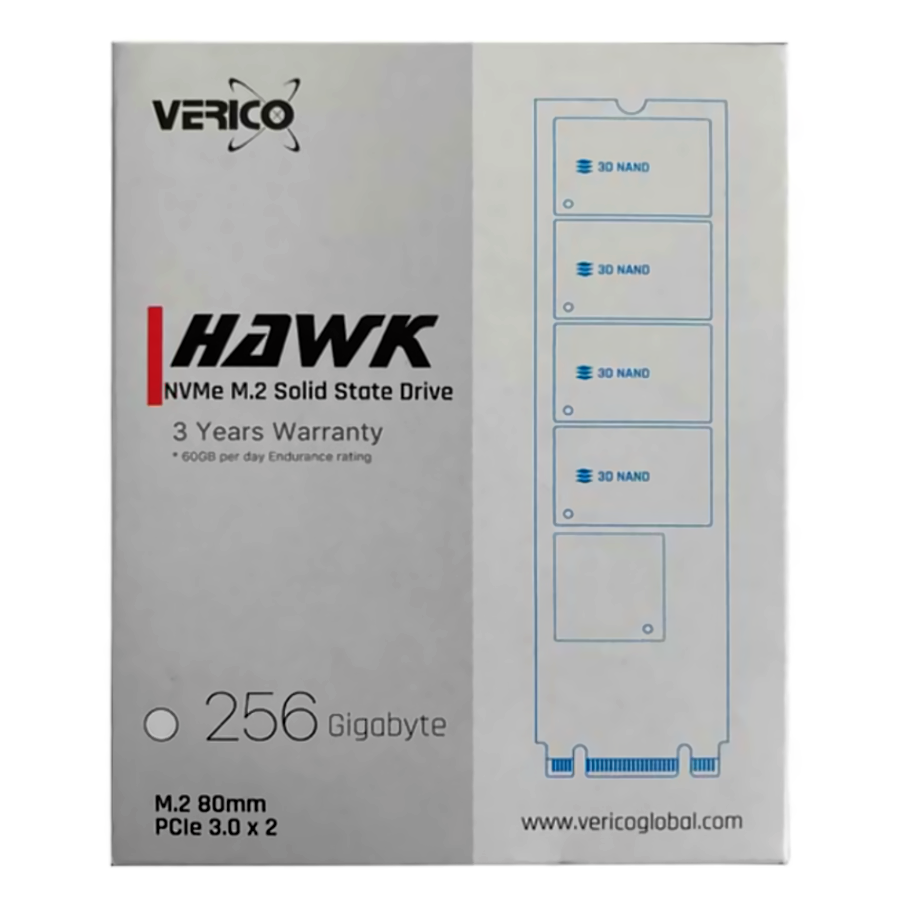 SSD Verico Hawk NVMe M.2 PCI-e 256GB – Vi Tính Mạnh Quý