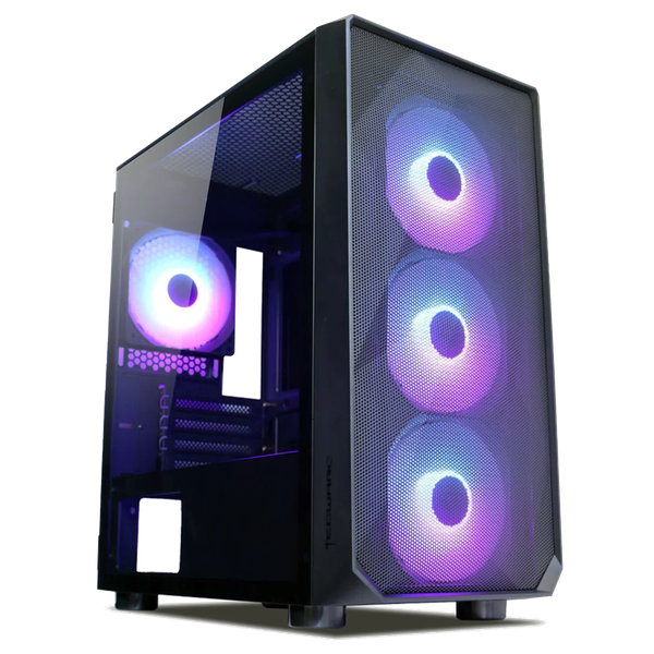 Case Tecware Forge M Micro-ATX (Black/White) – Vi Tính Mạnh Quý