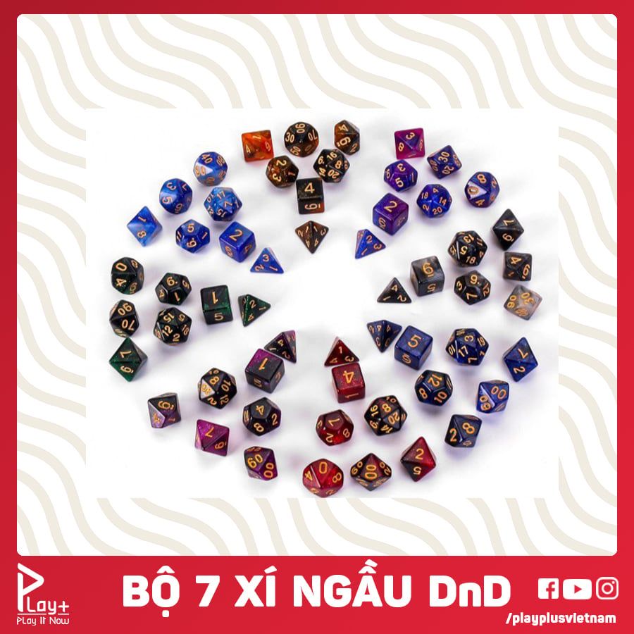 Bộ 7 xí ngầu DnD – PlayPlus